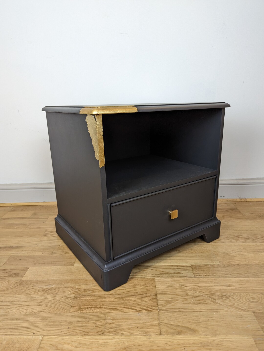 Upcycled Painted Stag Bedside Table Cabinet With Drawer Furniture for ...