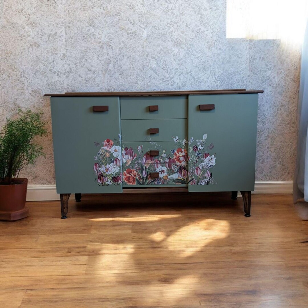 Upcycled Vintage Sideboard / Cupboard / Cabinet/ Upcycled Retro ...