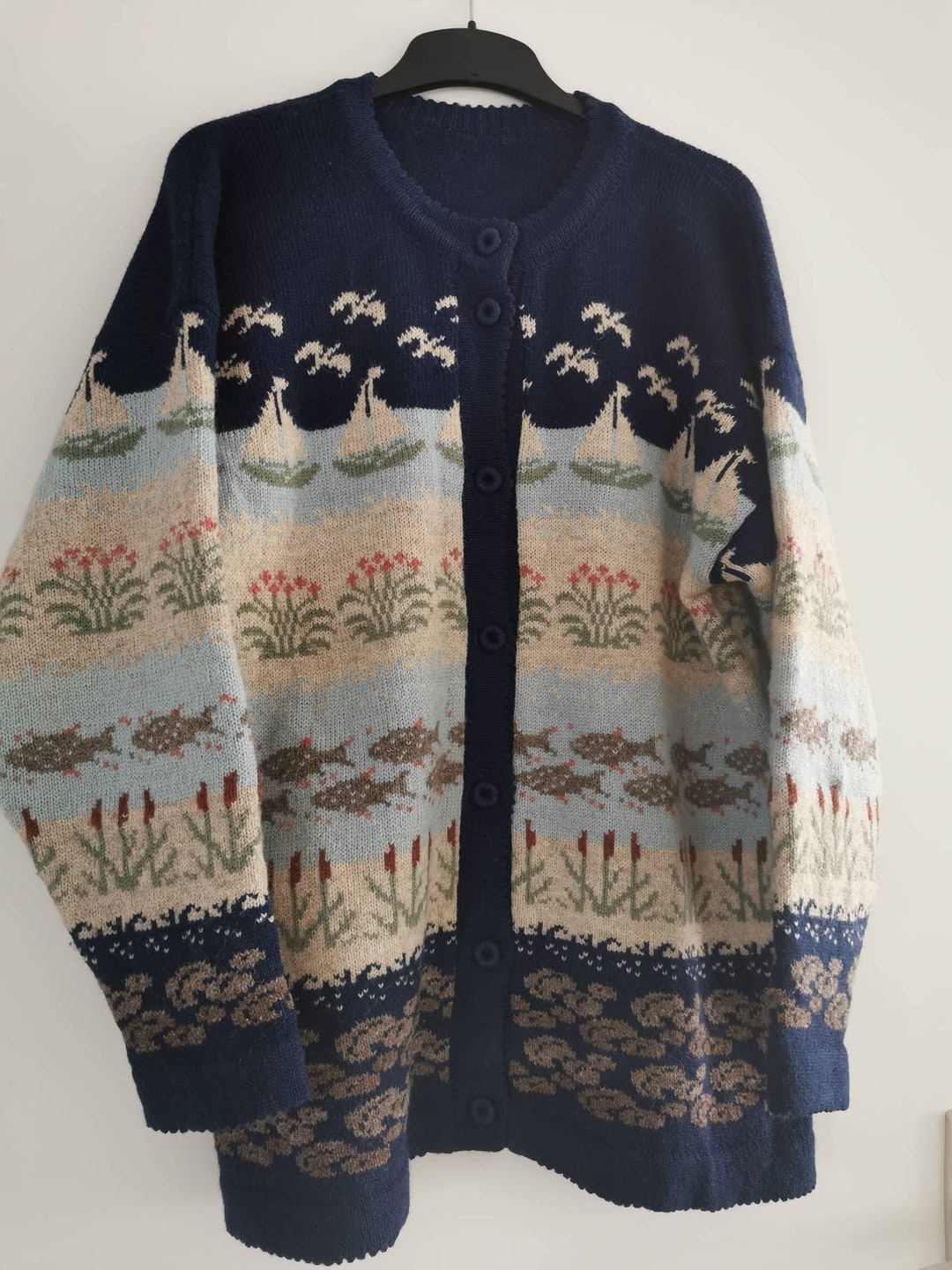 Beautiful Wool Sweater Themed Harbour - Etsy