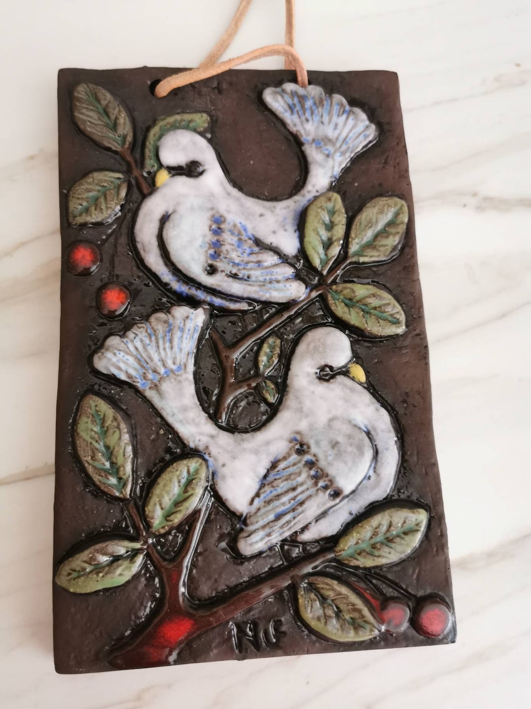 Ninnie Forsgren Ceramic Wall Plate - Etsy