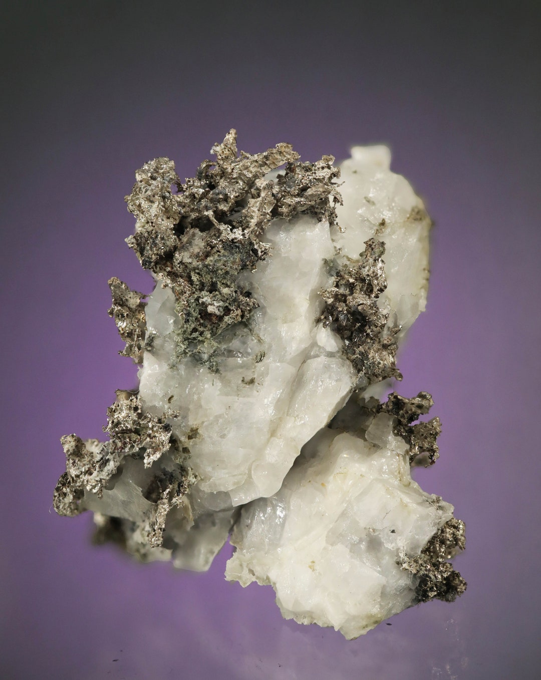 Native Silver Crystals on Calcite Matrix - Bouismas Mine, Bou Azzer, Morocco - Etsy