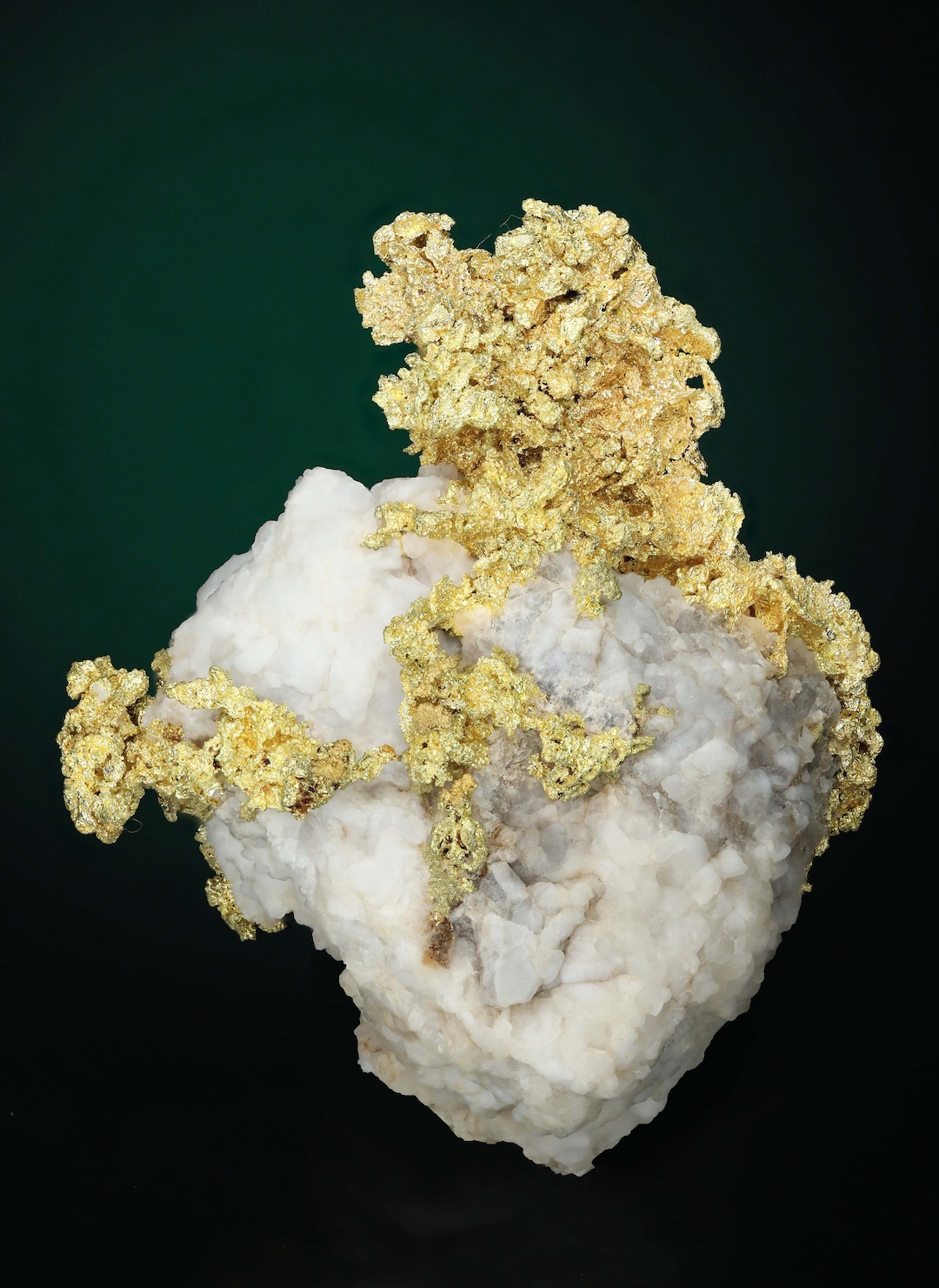 Crystalline Gold on Quartz - Kelsey Mining District, El Dorado County ...