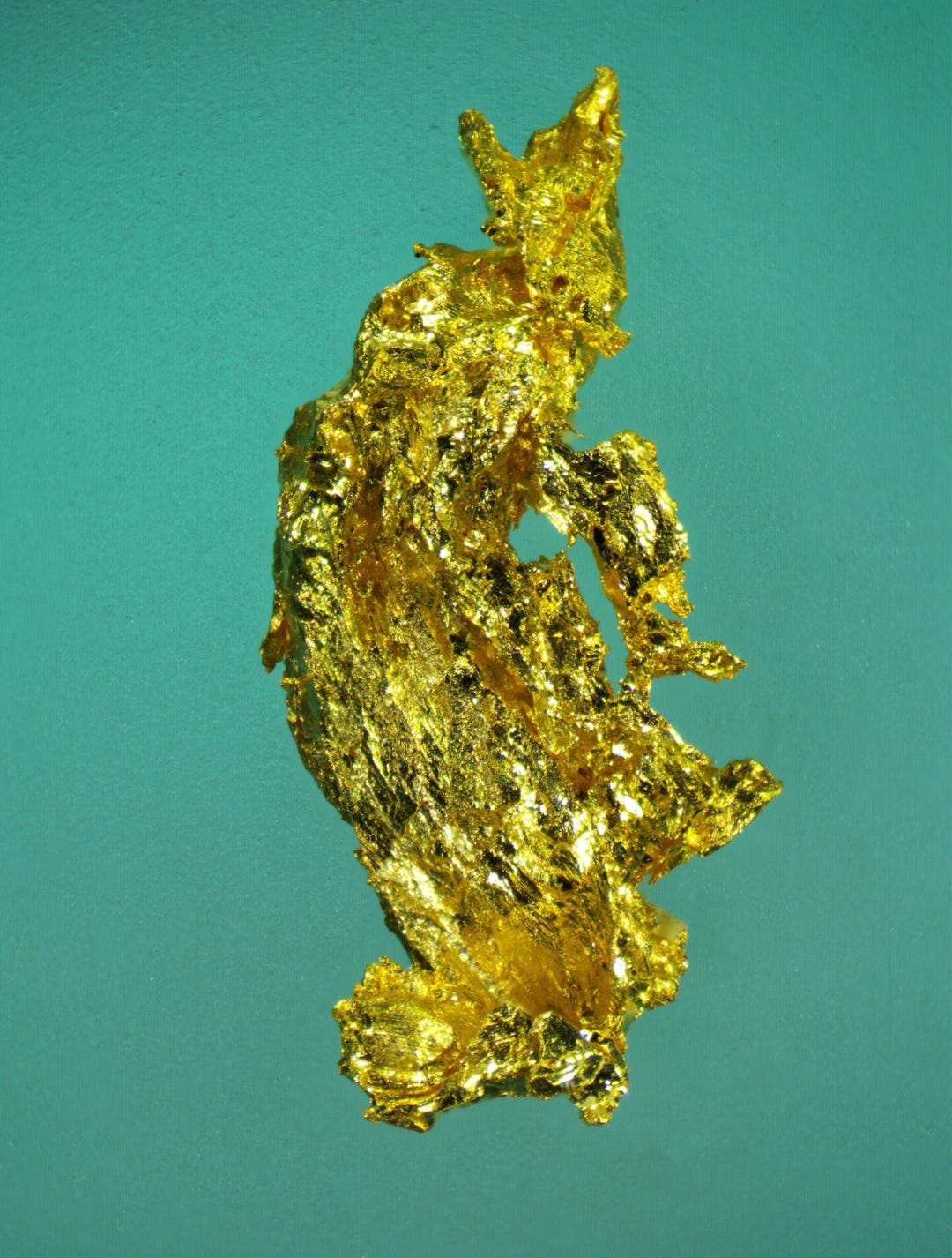 Crystal Gold Specimen High Purity Lustrous Natural Gold Crystal - Grass ...