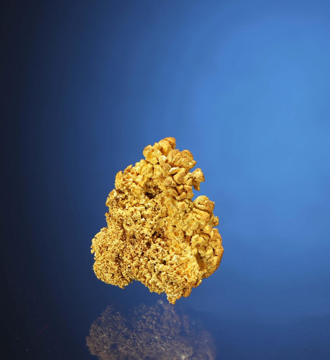 Crystallized Gold Cluster Naturally Crystallized Gold Specimen ...