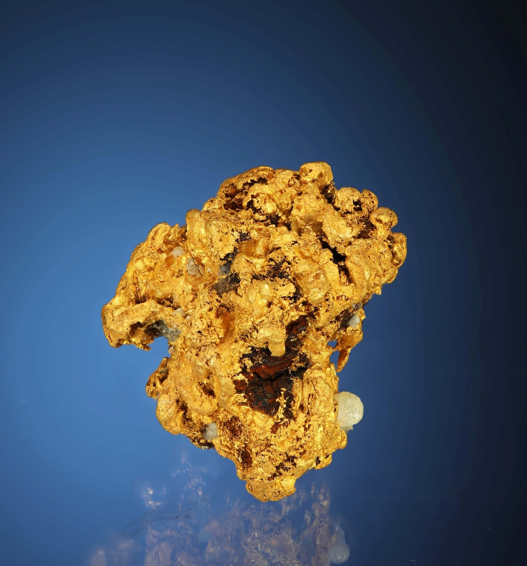 Gold Nugget With Limonite and Quartz Natural Gold Specimen - Pima ...