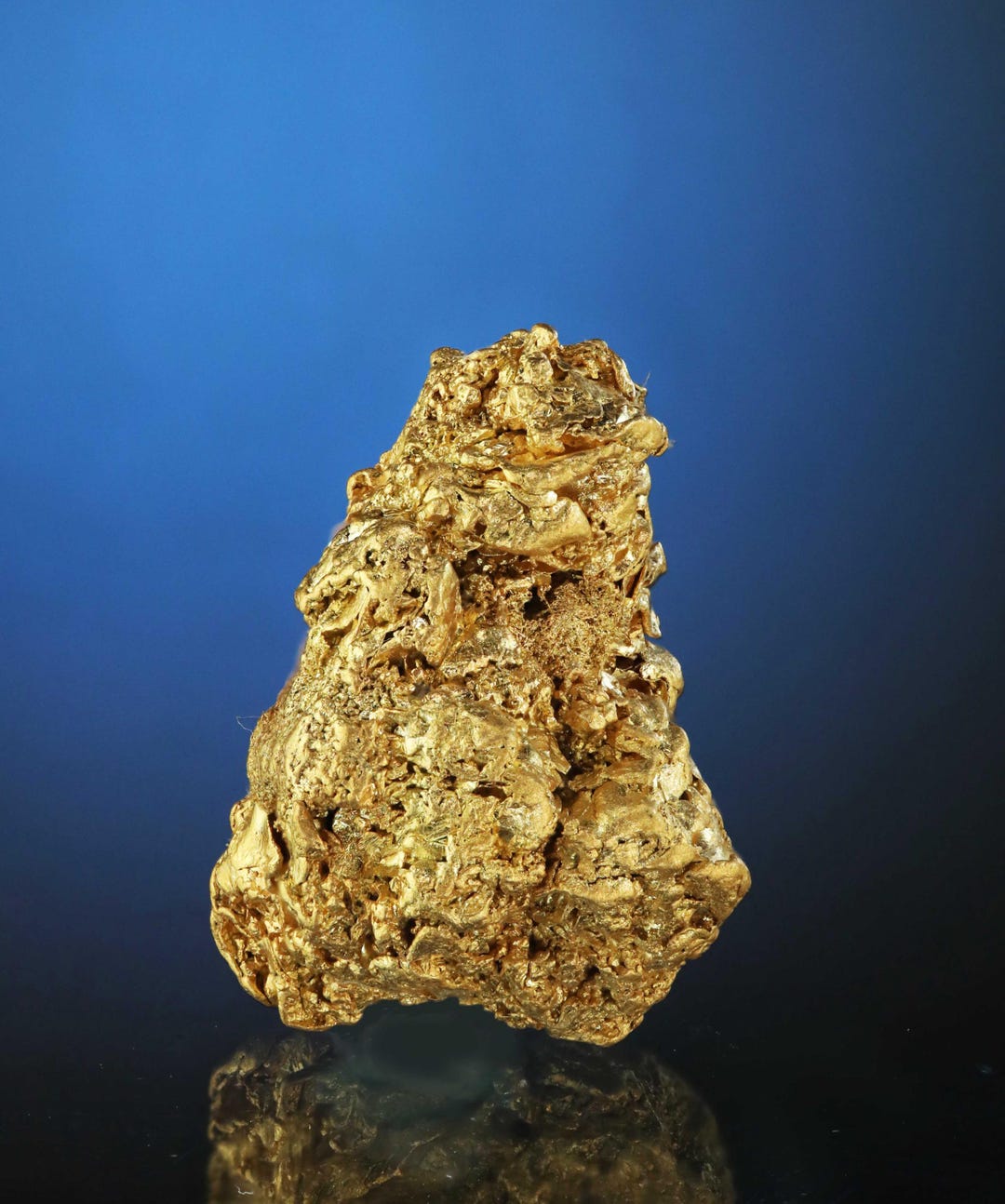 Lustrous Gold Nugget Crystalline Natural Gold Specimen - Nye County ...