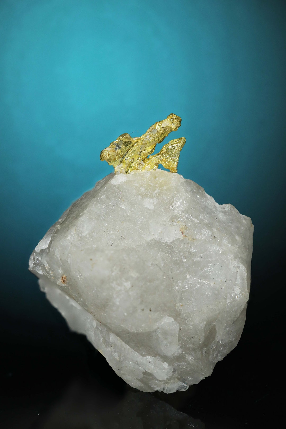 Crystal Gold on Quartz - Eagles Nest Mine, Placer County, California - Etsy