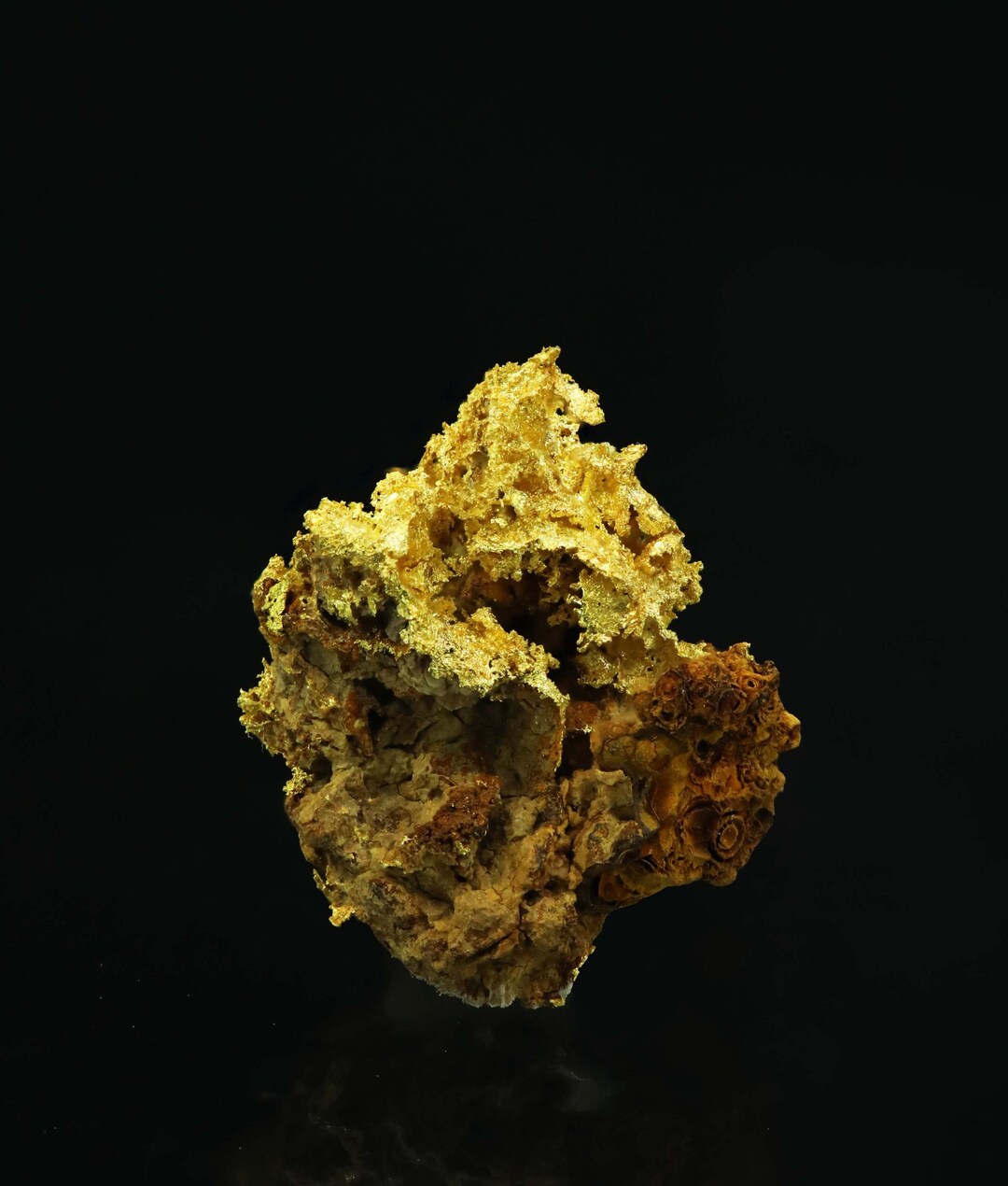 Crystallized Gold With Limonite Matrix - Folsom Mining District ...