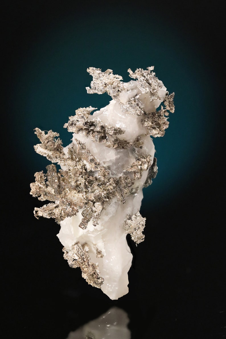 Dendritic Native Silver Crystals With Thin Native Crystal Leafs in ...