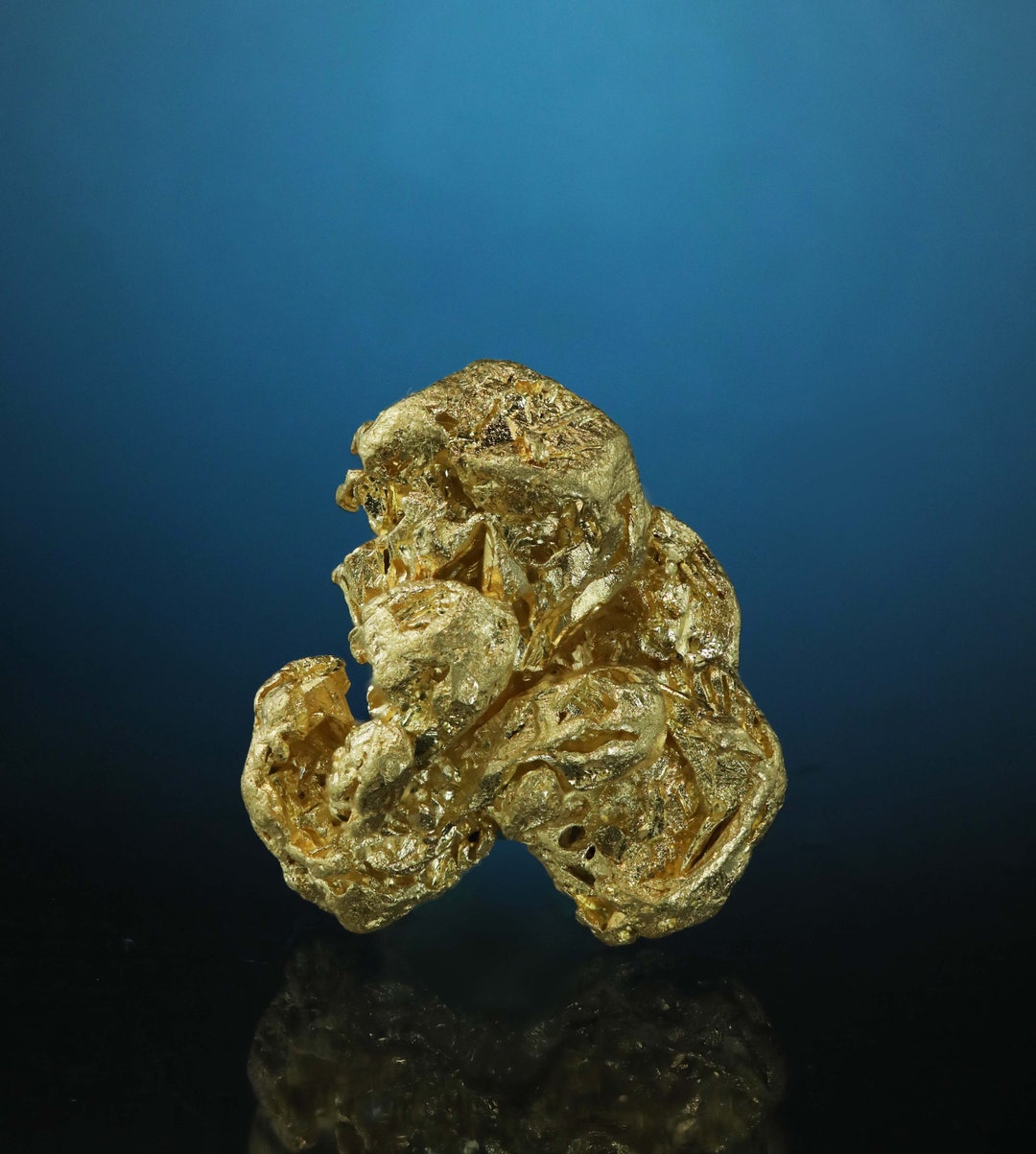 Crystallized Gold Lustrous Natural Gold Specimen - Rye Patch Mining ...