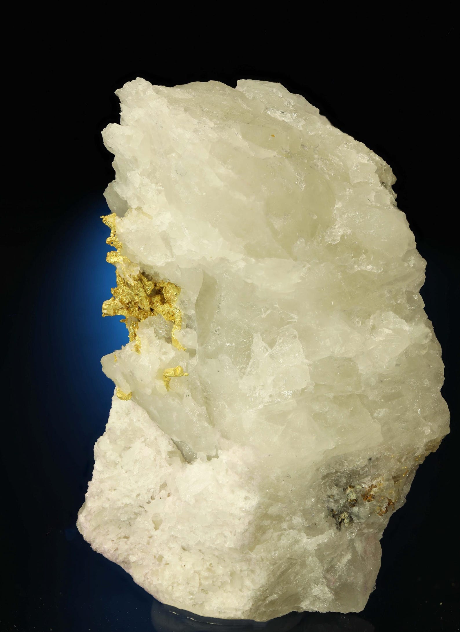 Native Gold on Quartz Gold Wire Crystals - Belshazzar Mine, quartzburg ...