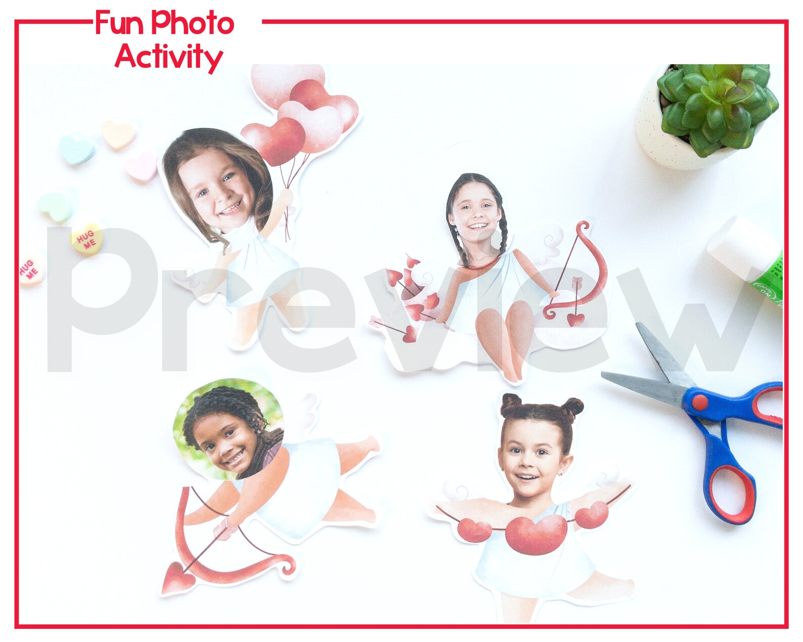 Cute Cupid Valentine's Day Bulletin Board & Interactive Classroom Decor ...