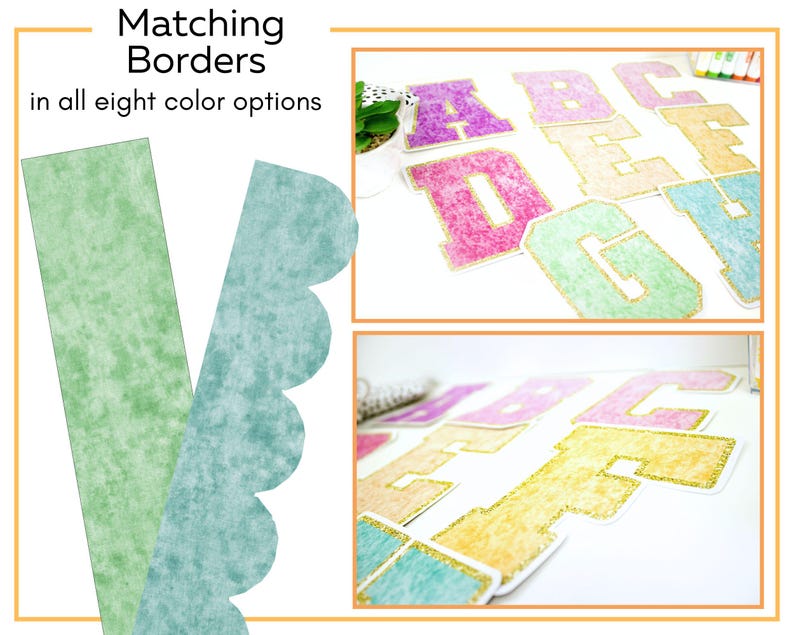 Printable Varsity Letters & Numbers - Rainbow Velvet Theme for Bulletin ...