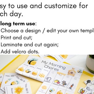 Printable Flip Routine Chart, Editable Morning, Evening, Bedtime Flip ...