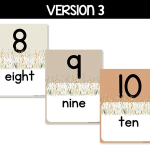 Farm Themed Number Posters for Classroom Decor, Spanish Version ...