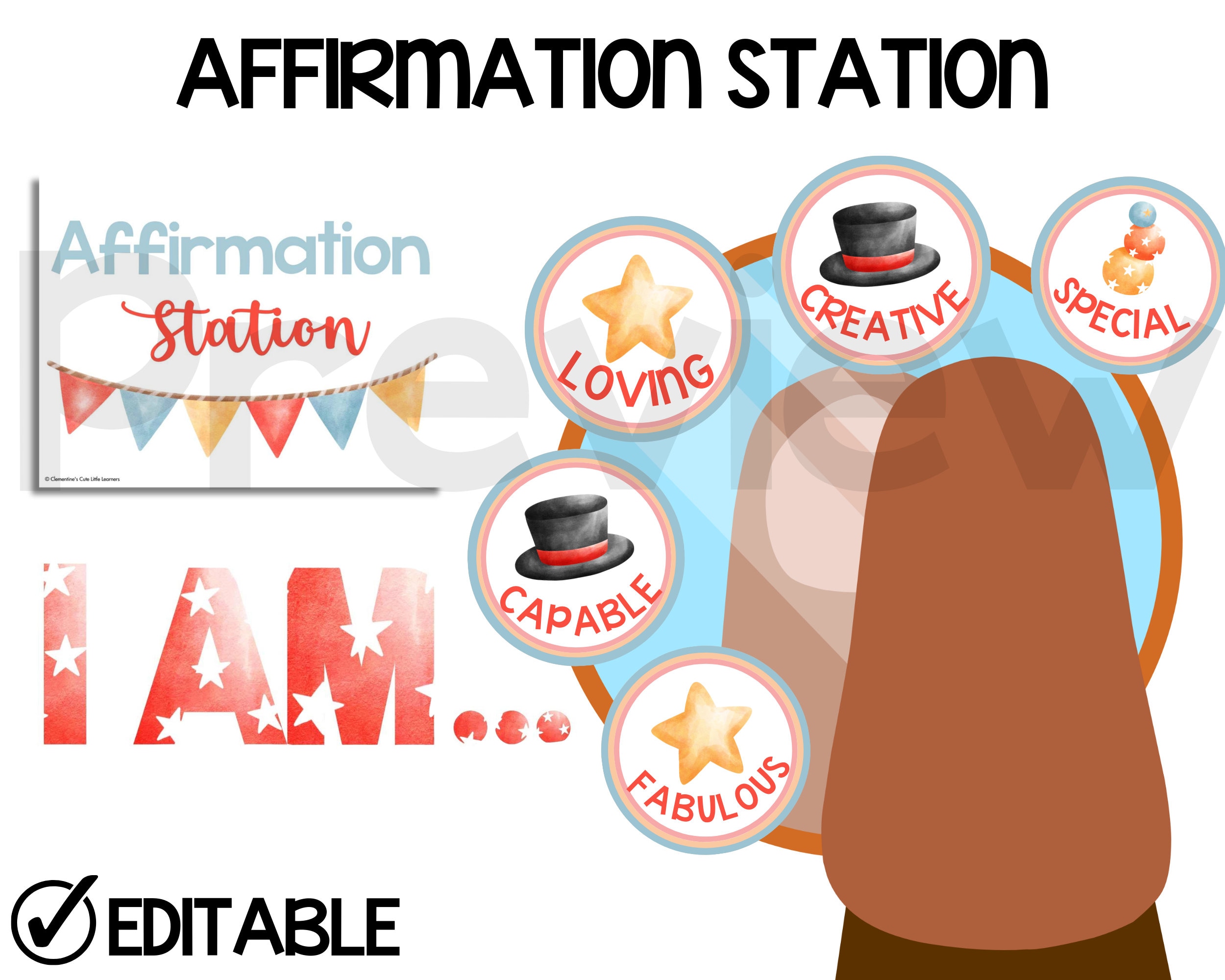 Circus Editable Classroom Decor Bundle, Bulletin Boards, Back to School ...