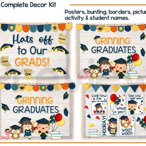 Graduation and End of Year Bulletin Board & Interactive Classroom Decor ...