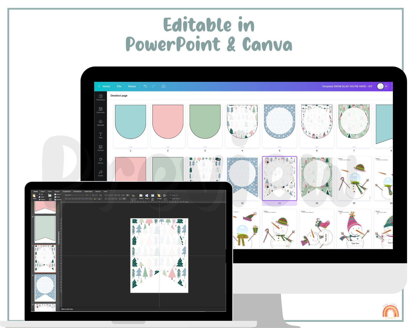 Winter Snowmen Bulletin Board & Classroom Decor Editable - Etsy