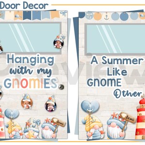 End of Year / Summer Fun Nautical Gnomes Bulletin Board & Classroom ...