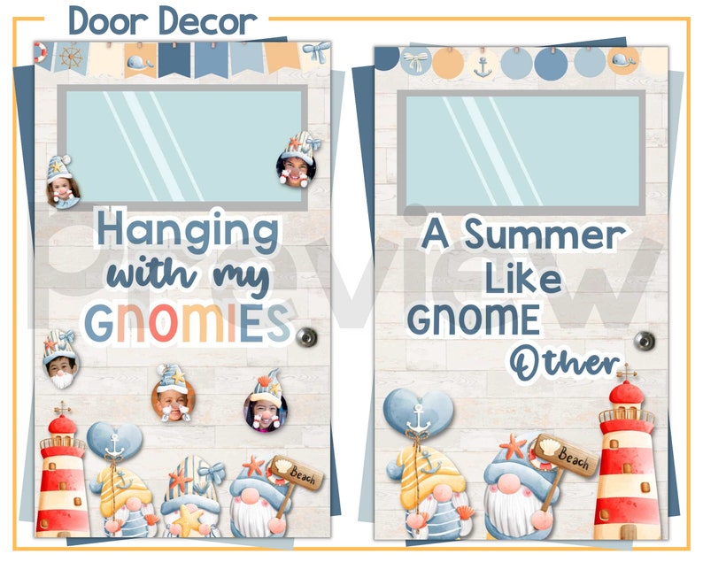 End of Year / Summer Fun Nautical Gnomes Bulletin Board & - Etsy