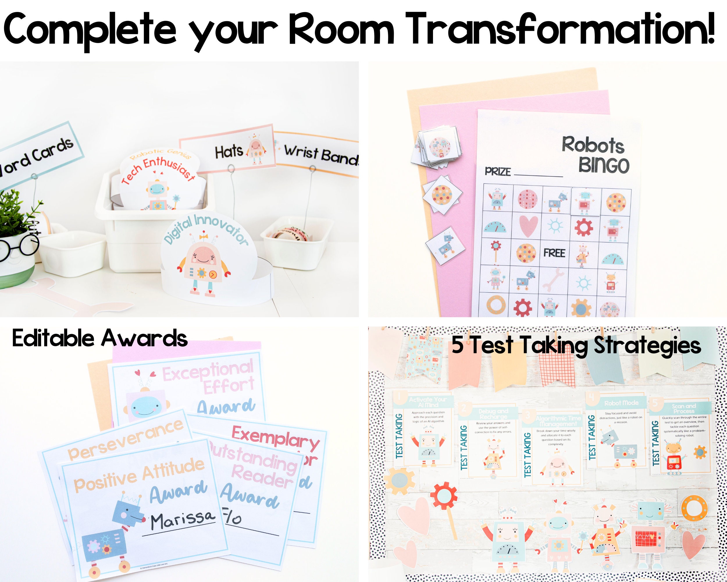 Robots and AI Room Transformation Kit Bulletin Board - Etsy