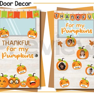 Thanksgiving Pumpkin Bulletin Board – Printable Classroom Decor With ...