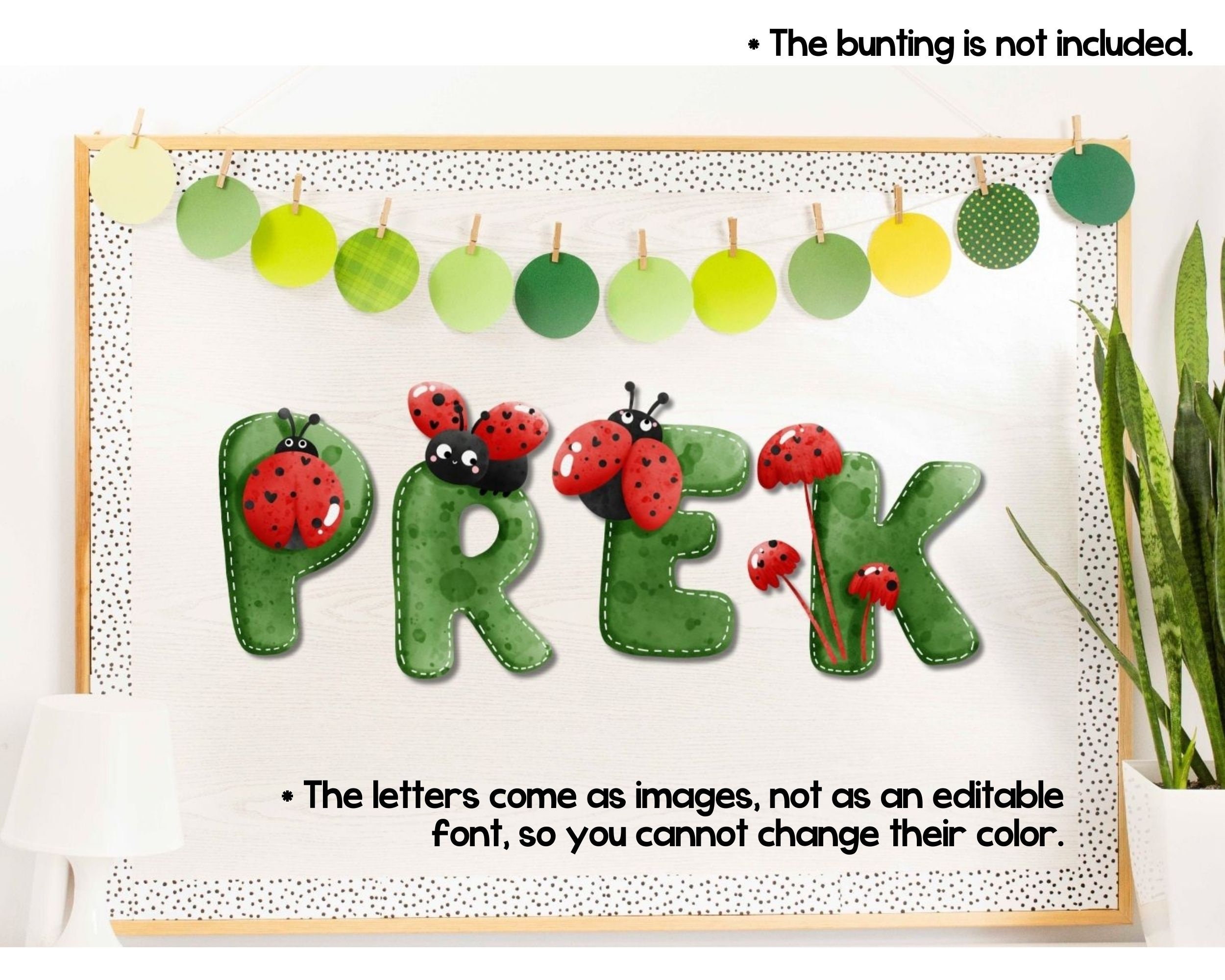 Spring Ladybugs Lettering Bulletin Board Titles / Classroom & Door ...