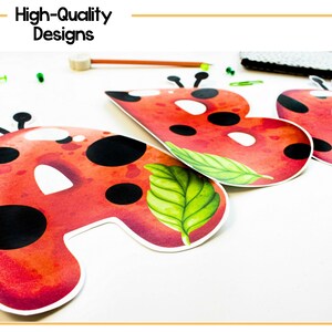 Ladybug Letters - Bulletin Board Titles / Classroom & Door Decor ...