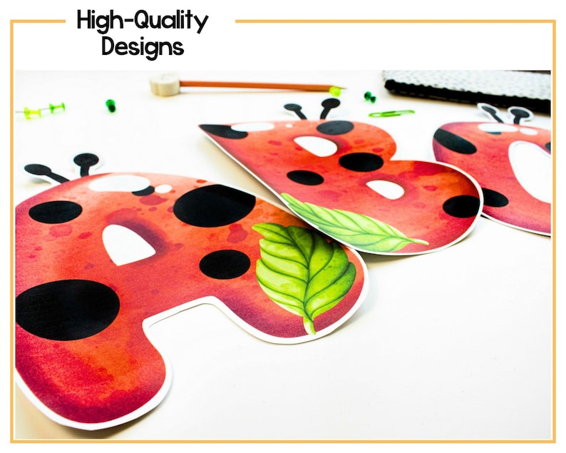 Ladybug Letters Set | Editable Bulletin Board Titles for Classroom and ...