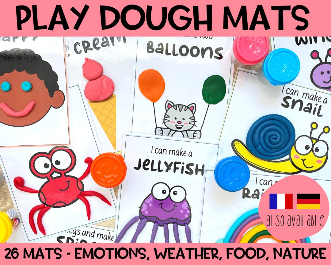 Play Dough Mats Huge Set Toddlers Activities Printable Play Doh ...