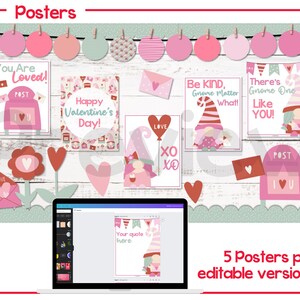 Love Gnomes Valentine's Day Bulletin Board & Interactive Classroom ...