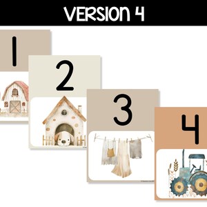 Farm Themed Number Posters for Classroom Decor, Spanish Version ...