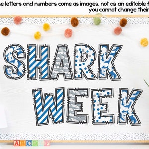 Shark Letters & Numbers | Editable Bulletin Board and Door Titles for ...