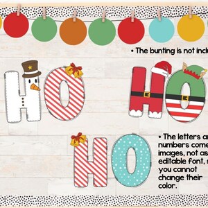 Christmas Lettering for Bulletin Board Titles / Classroom Decor and ...