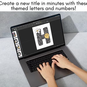 Printable Black Composition Notebook Letters & Numbers - Back to School ...