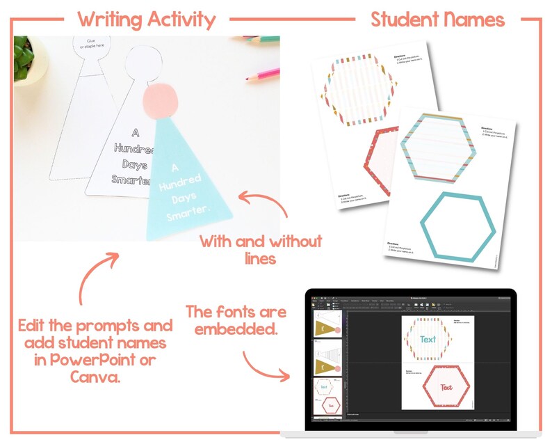 100 Days of School Bulletin Board – Interactive Classroom Decor With ...