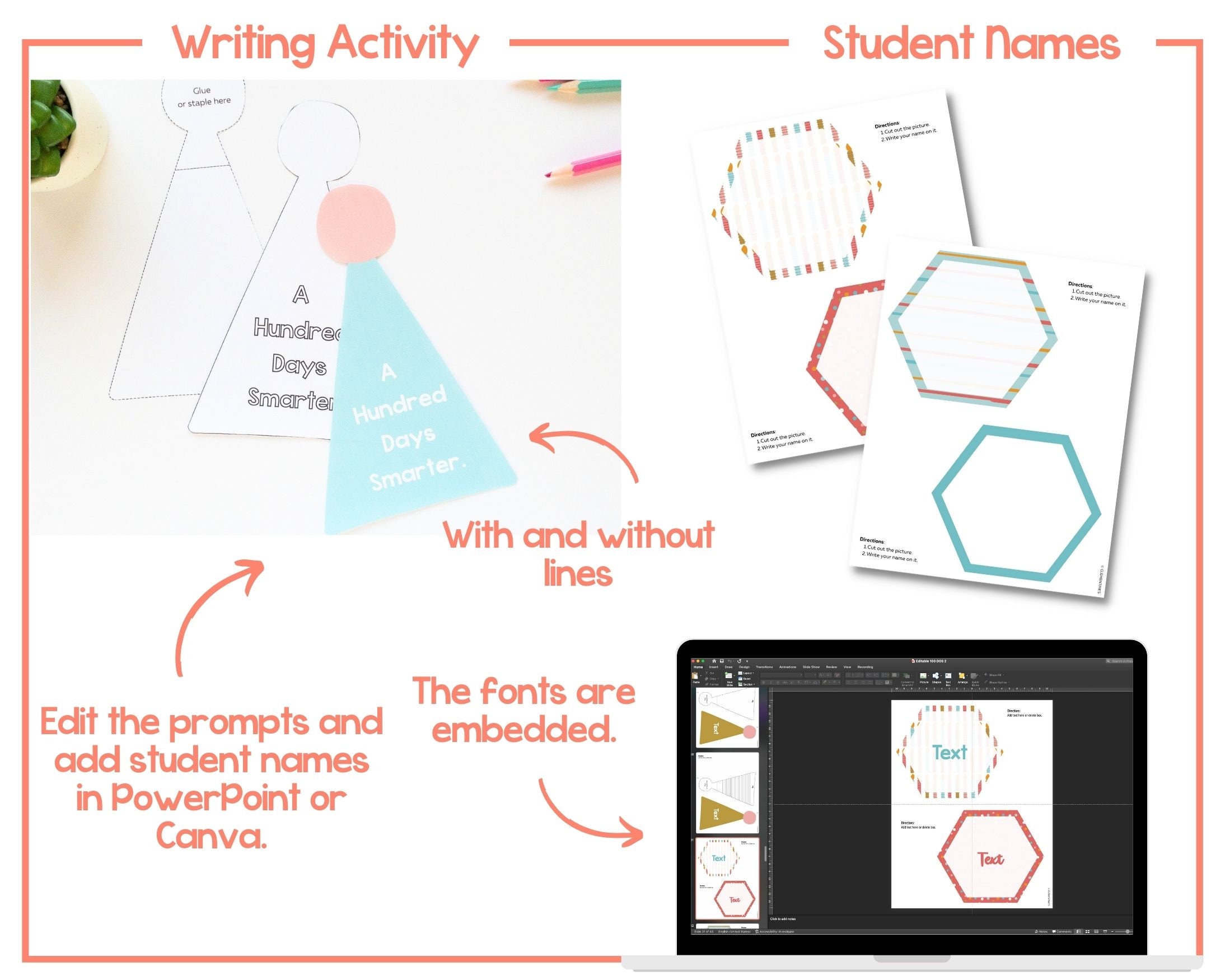 100 Days of School Bulletin Board & Interactive Classroom Decor ...