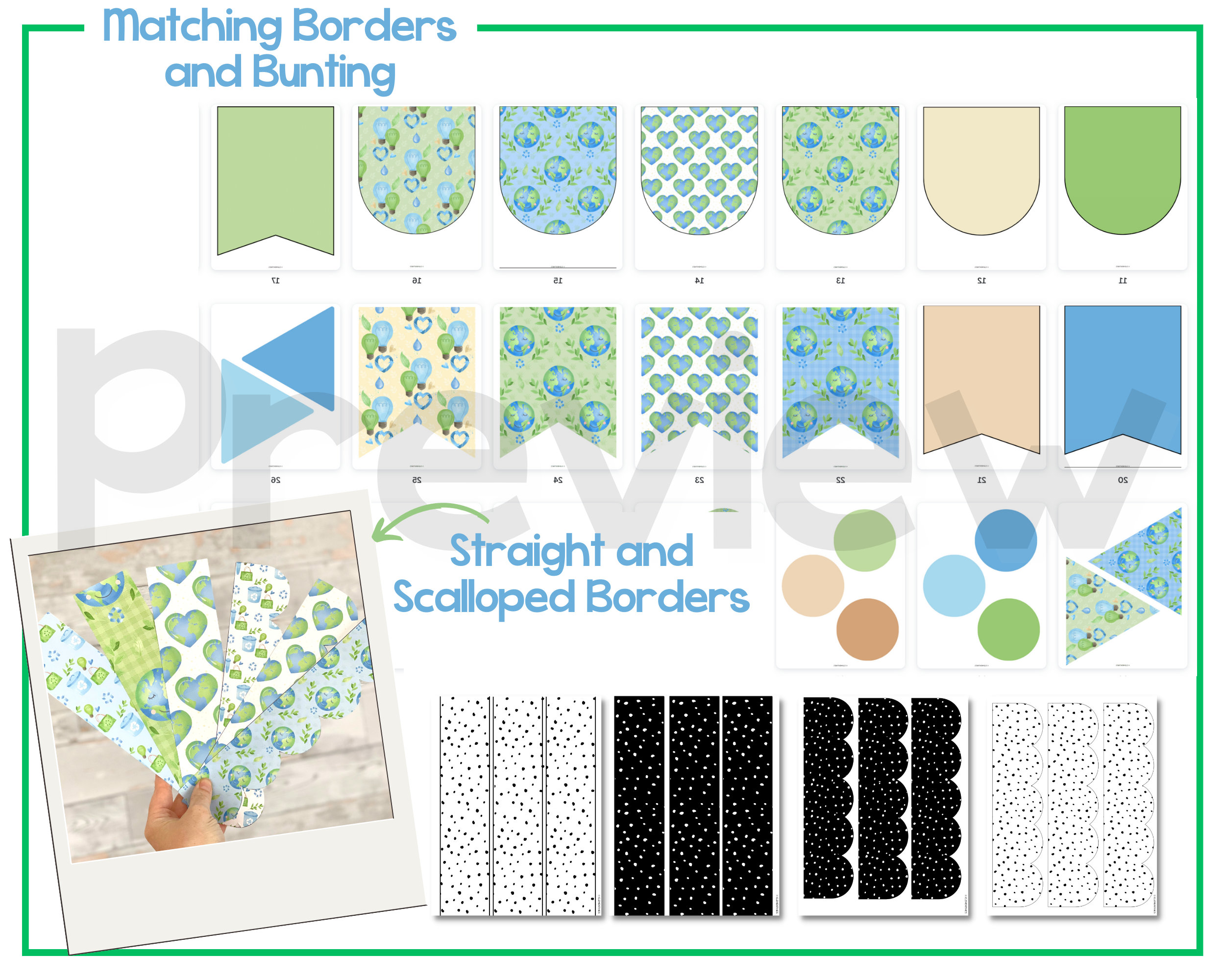 Earth Day Watercolor Bulletin Board & Classroom Decor - Etsy