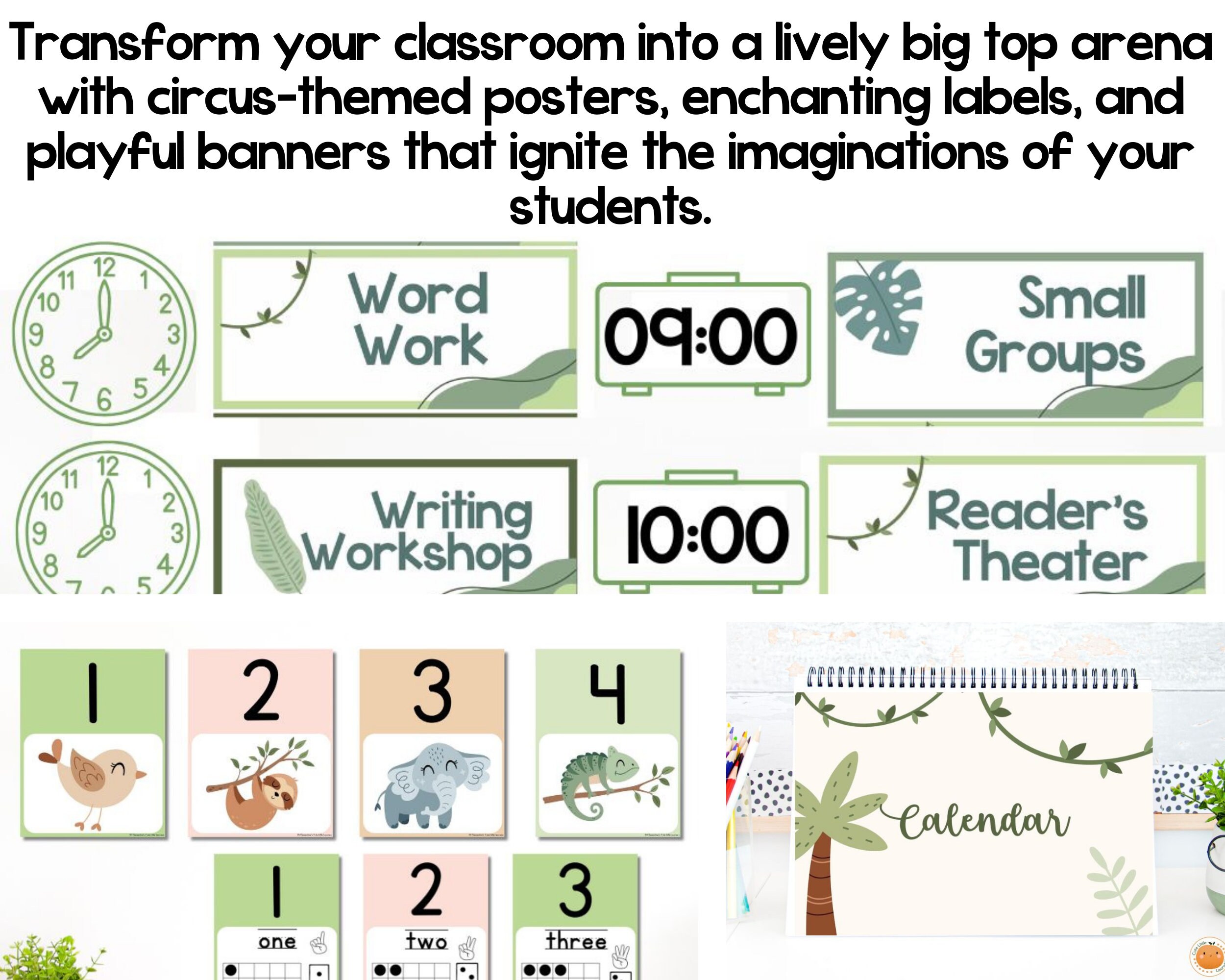 Jungle Safari Editable Classroom Decor Bundle Bulletin - Etsy Australia