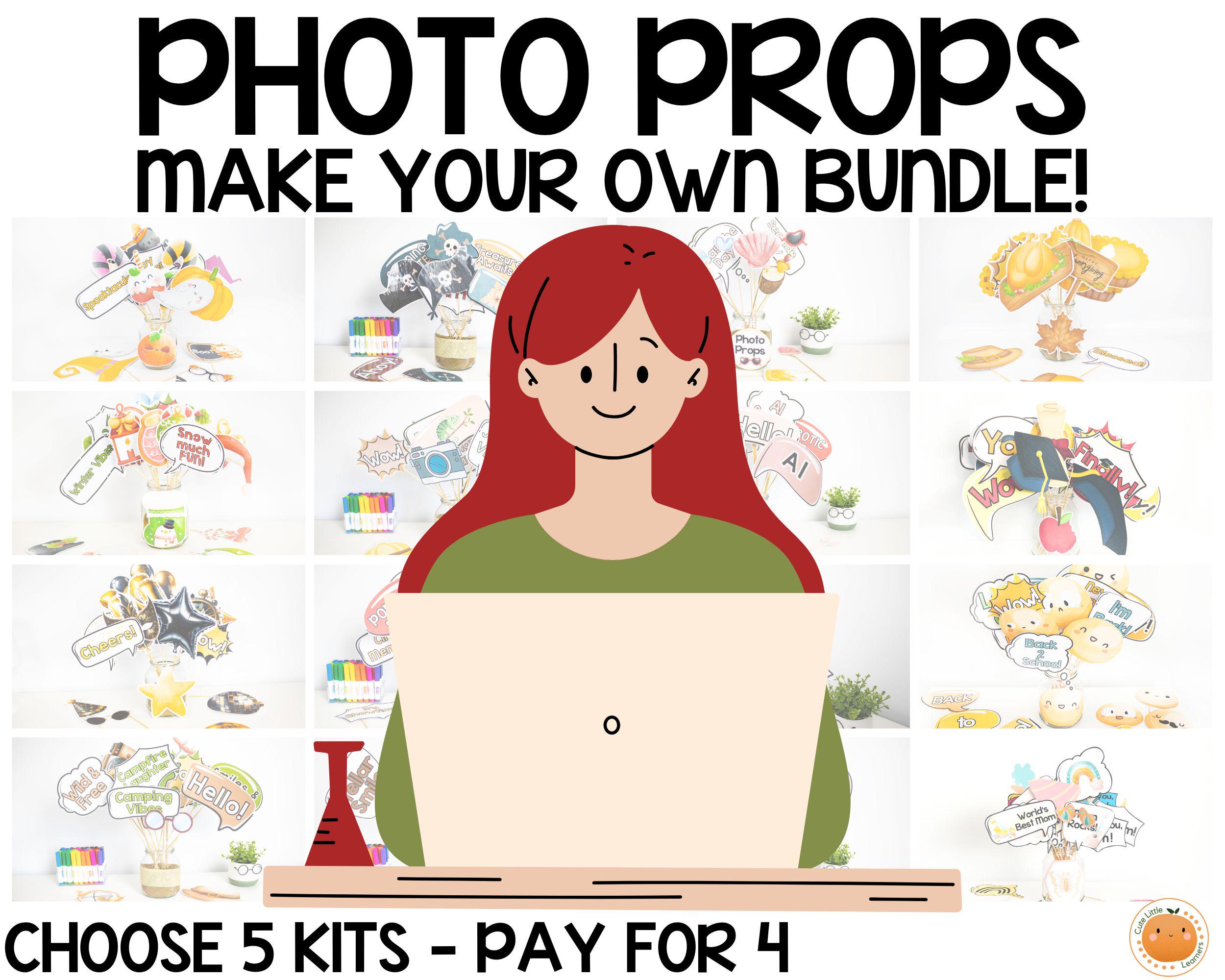 Graduation & End of Year Printable Photo Props and Photo Booth Decor ...