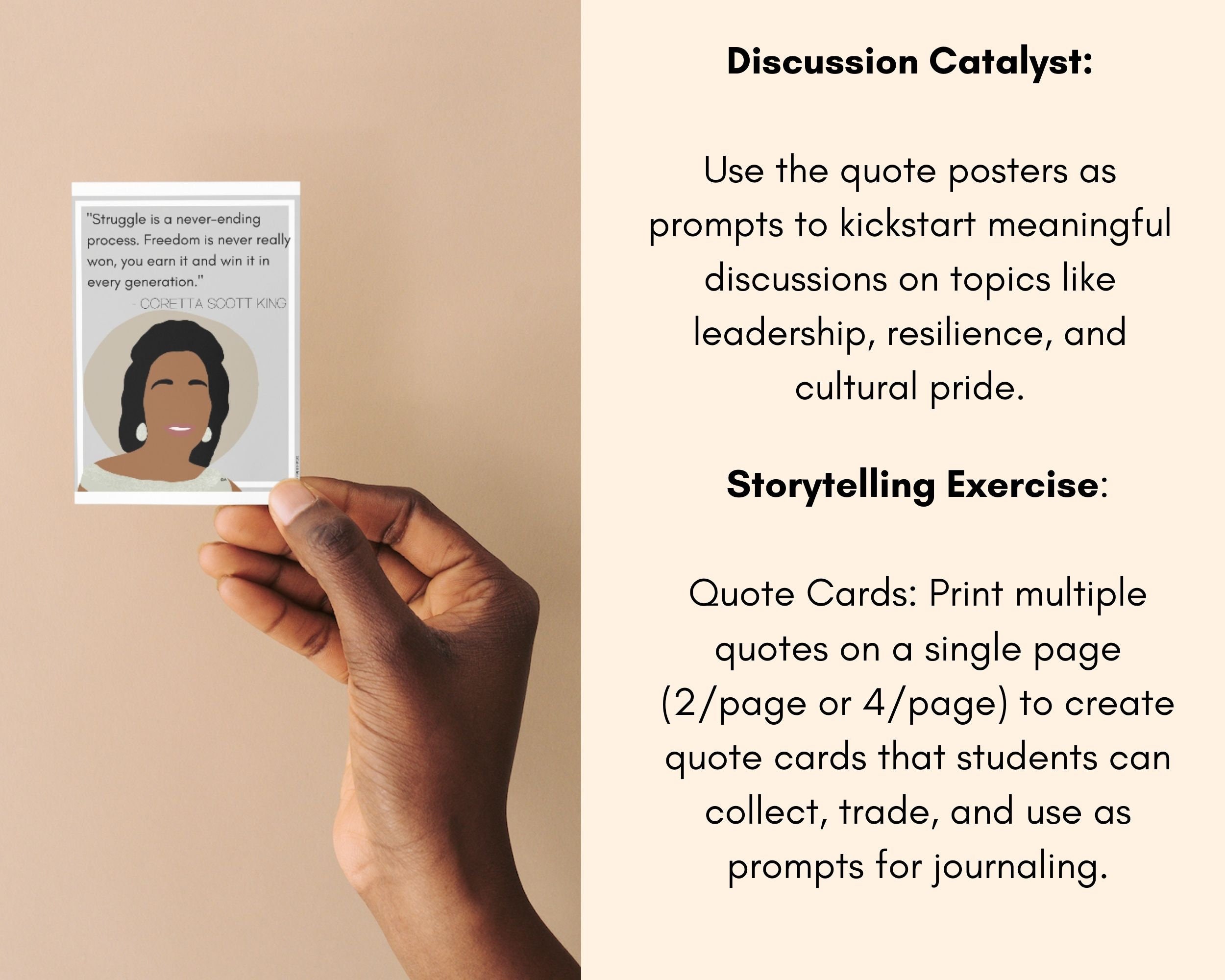 Black History Month Quote Posters for Bulletin Board, Motivational ...