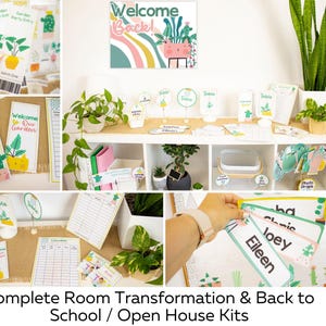 Urban Garden Editable Classroom Decor Bundle, Bulletin Boards, Back to ...