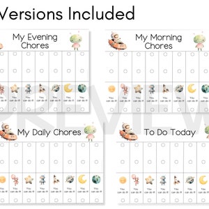 Printable Flip Routine Chart, Editable Morning, Evening, Bedtime Flip ...