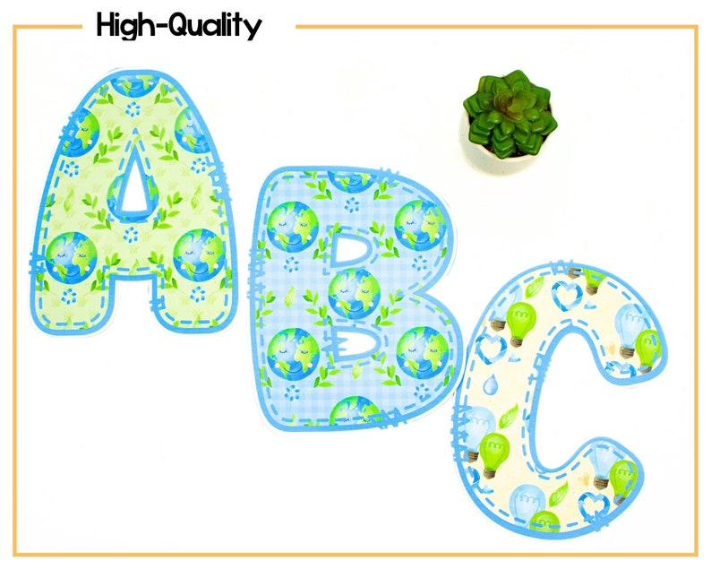Earth Day Lettering for Bulletin Board Titles / Classroom and Door ...