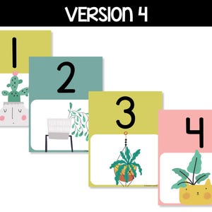 Urban Garden Themed Number Posters for Classroom Decor, Spanish Version ...