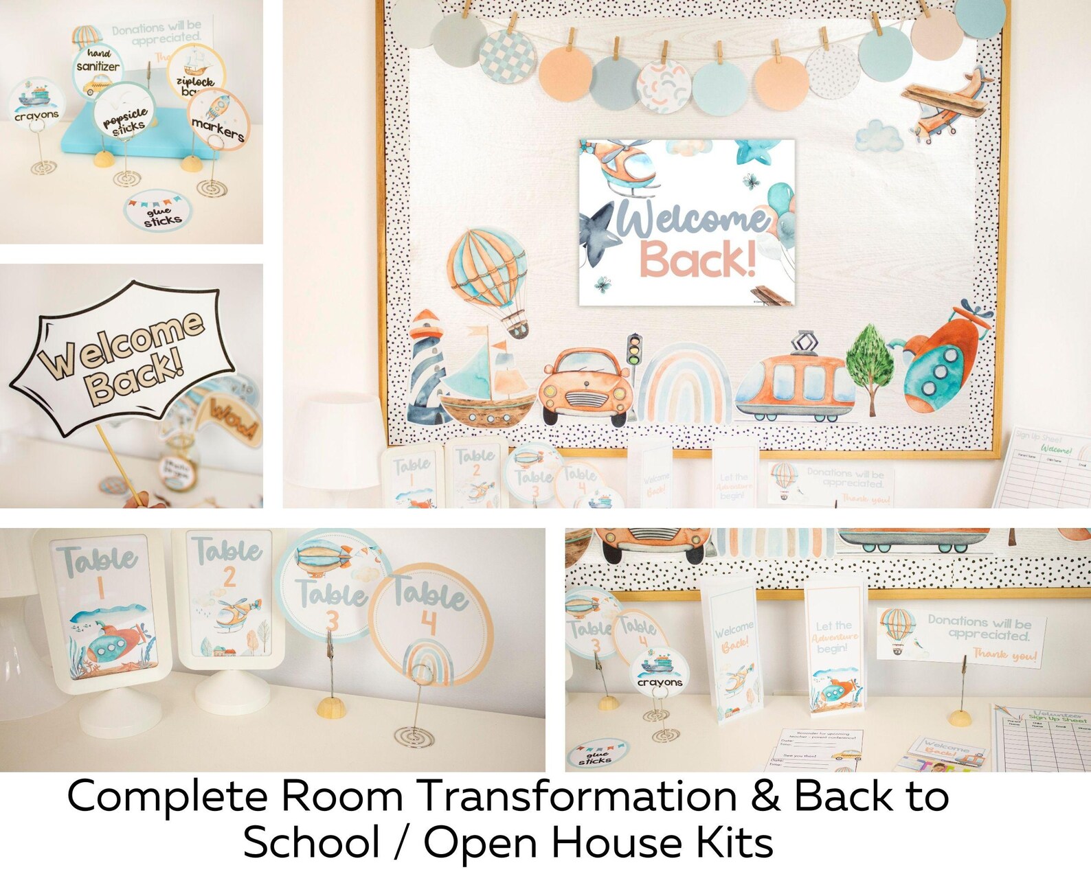 Travel Classroom Decor Bundle | Editable Bulletin Board, Meet the ...