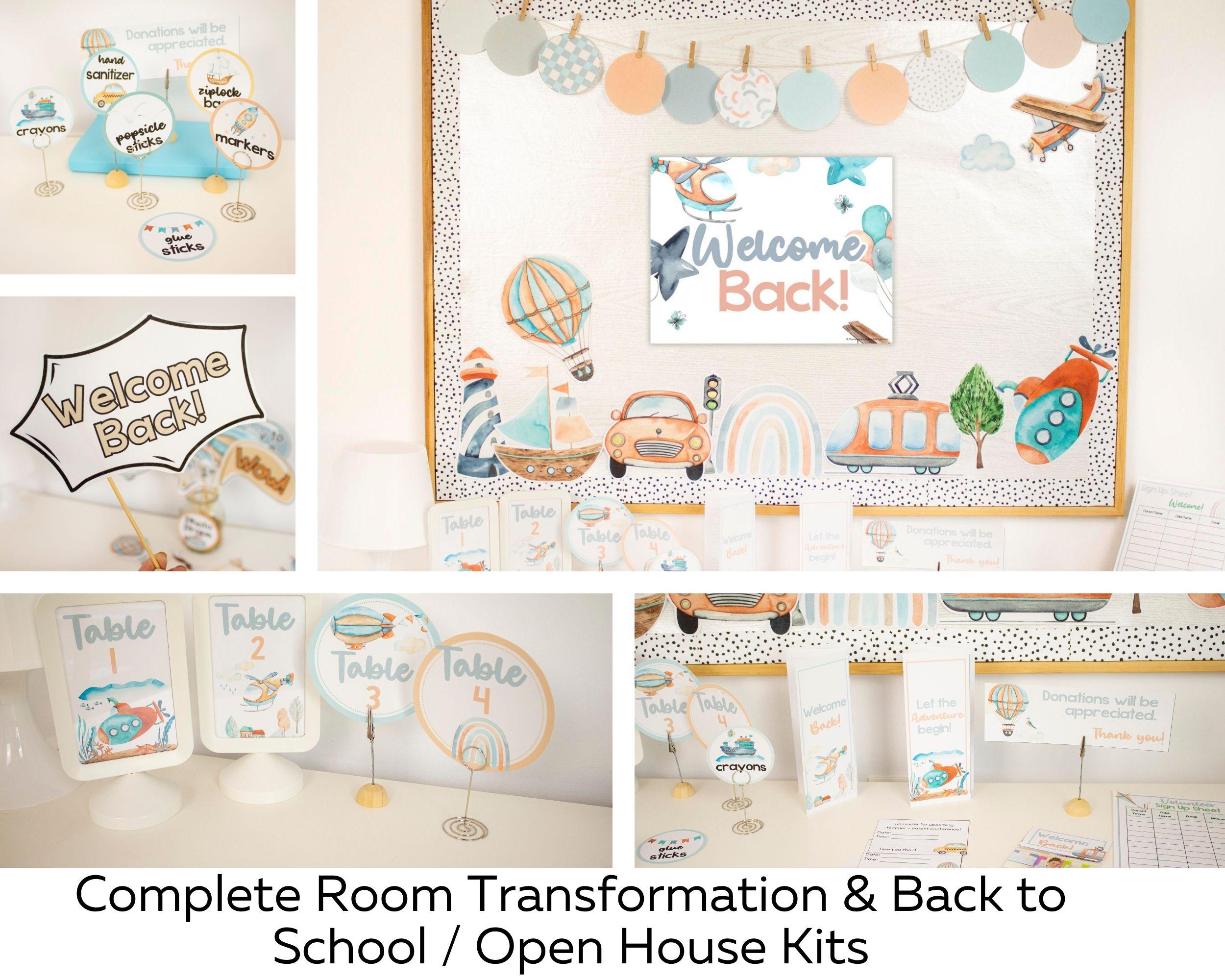 Travel Classroom Decor Bundle | Editable Bulletin Board, Meet the ...