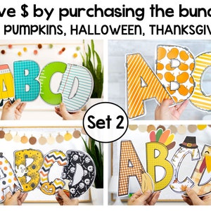 Back to School Letters and Numbers | Editable Bulletin Board & Door ...