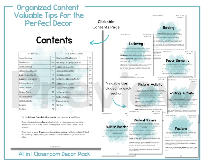 Hot Air Balloons Spring Bulletin Board & Interactive Classroom Decor ...
