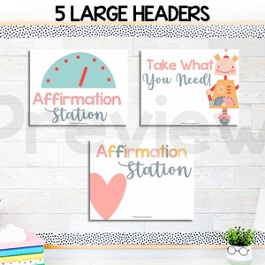 Affirmation Station Robots and AI Themed Editable Motivational ...